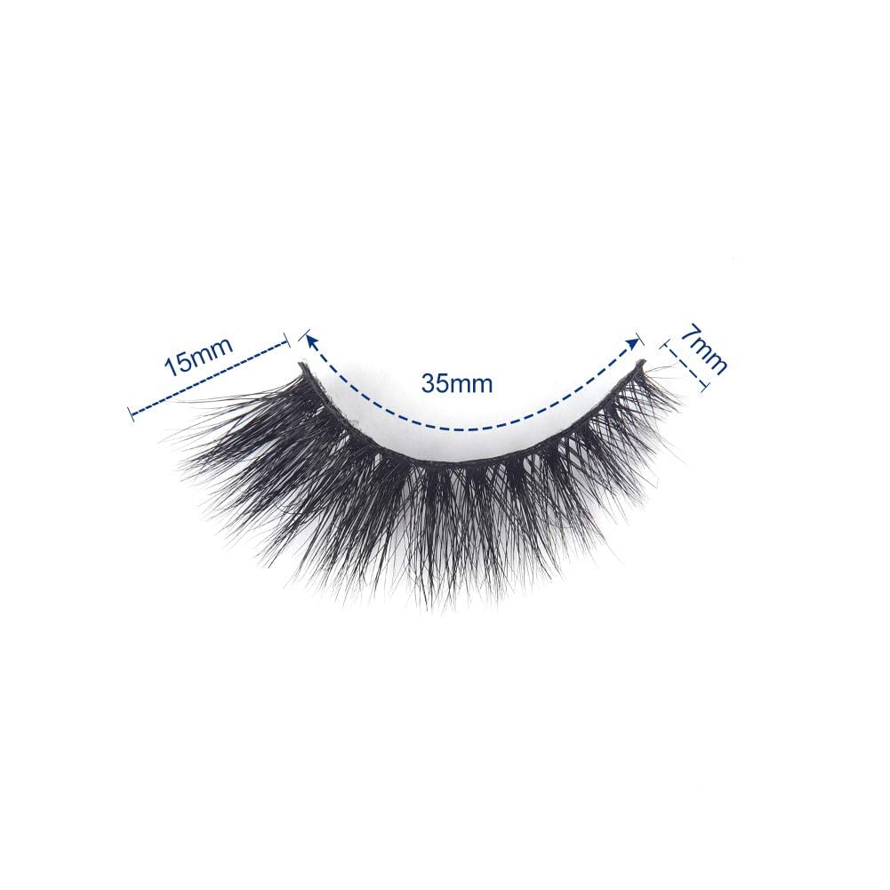 Lashes Mink Natural False Eyelashes - Bepholan Fake Eyelashes Natural Look 3-Pack Cat Eye Lashes Manga Eyelashes Fluffy,XMZ208