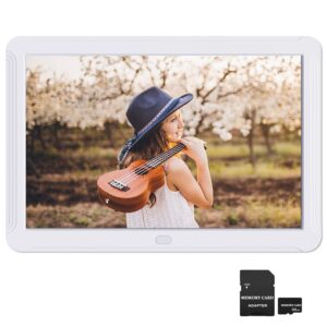 atatat 10.1 inch wifi digital picture frame with 32 gb storage, auto rotate, ips touch screen, instant share photos and videos via app, email, support sd card or usb drive