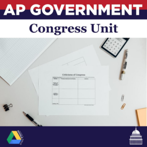 congress unit- ap us government and politics