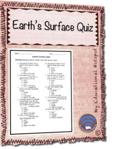 earth’s surface quiz