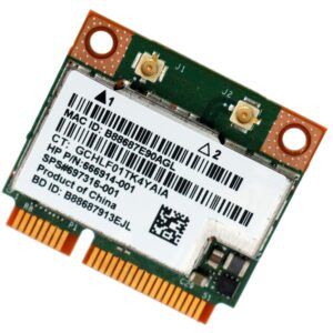 deal4go bcm943228hmb bcm43228 802.11n 300mbps dual band half mini pcie wireless wifi card w/bt 4.0 for h p 850 840 820 g1/745 g2/840 g3 probook 450 445 440 430 g2 666914-001