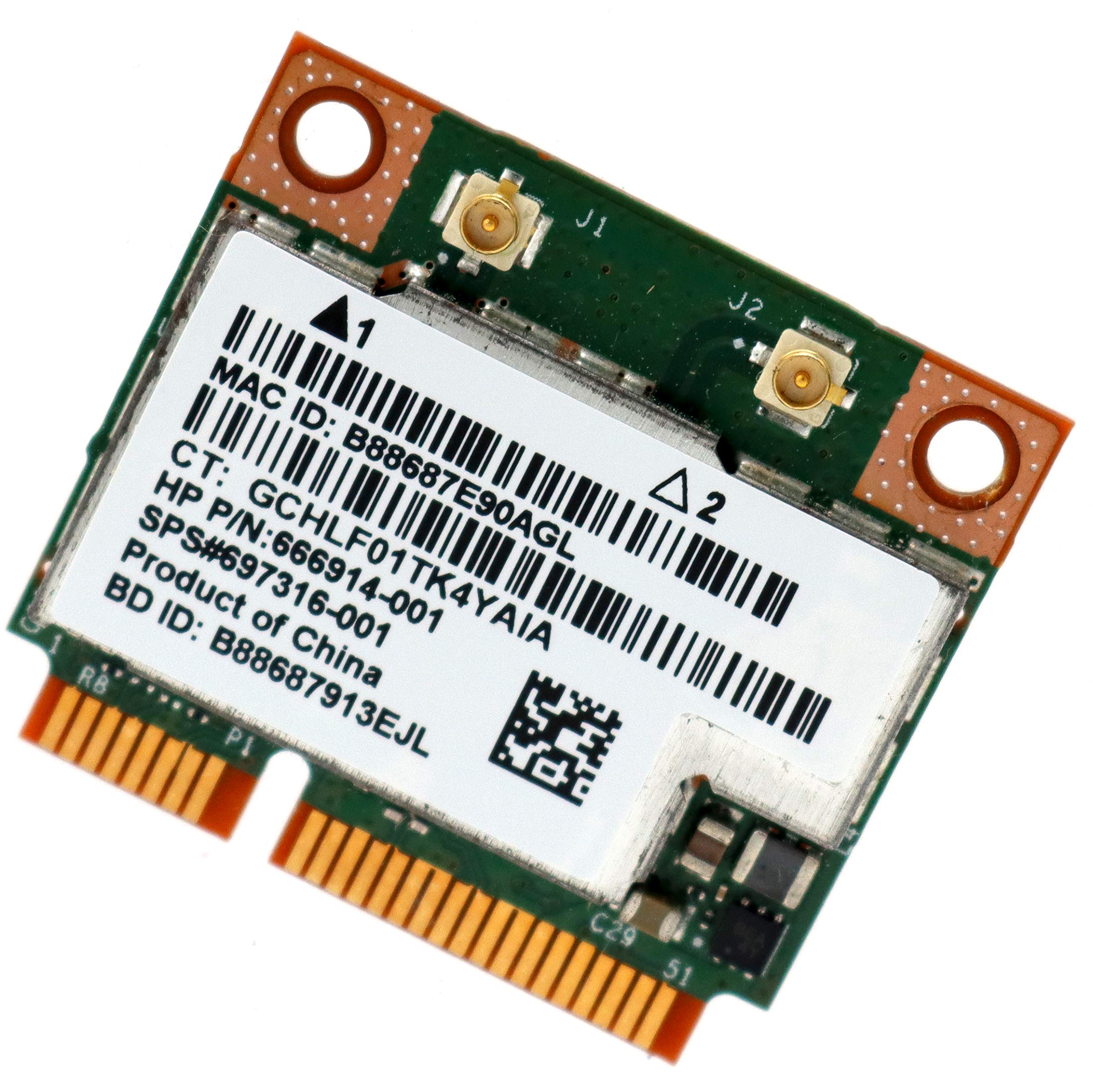 Deal4GO BCM943228HMB BCM43228 802.11n 300Mbps Dual Band Half Mini PCie Wireless WiFi Card w/BT 4.0 for H P 850 840 820 G1/745 G2/840 G3 ProBook 450 445 440 430 G2 666914-001