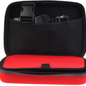 Navitech Red Heavy Duty Robust Action Camera Hard Case - Compatible with The Dragon Touch Vision 3 PRO