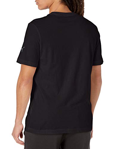 PUMA mens City Attack Atlanta Logo Tee T Shirt, Puma Black, Large US