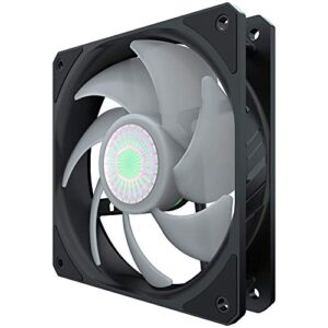 Cooler Master SickleFlow 120 V2 Blue Led Square Frame Fan, Air Balance Curve Blade, Sealed Bearing, 120mm PWM Control for Computer Case & Liquid Radiator