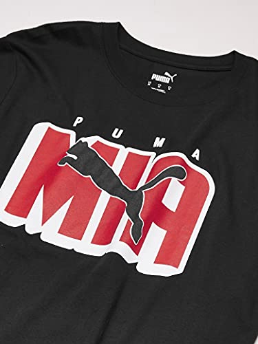 PUMA Men's City Attack Tee, Black/HRR/White, XL