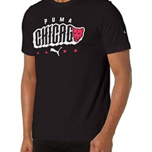 PUMA Men's City Attack Tee, Black, XL