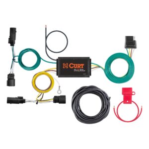 curt 56432 vehicle-side custom 4-pin trailer wiring harness, select ford escape , black