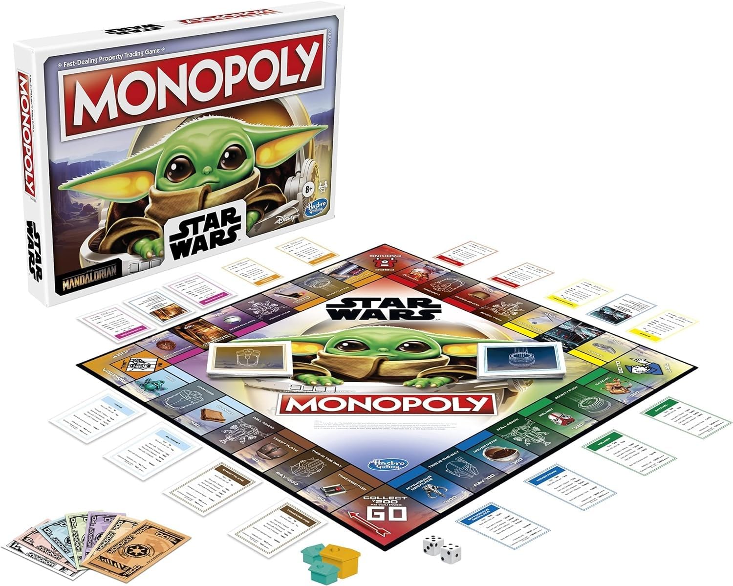 Monopoly: Star Wars The Child Edition Board Game for Families and Kids Ages 8 and Up, Featuring The Child, Who Fans Call Baby Yoda