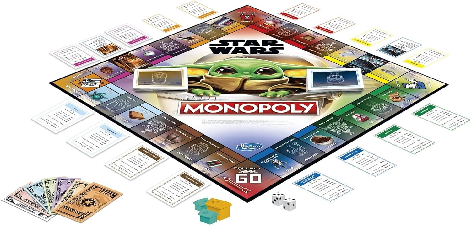 Monopoly: Star Wars The Child Edition Board Game for Families and Kids Ages 8 and Up, Featuring The Child, Who Fans Call Baby Yoda