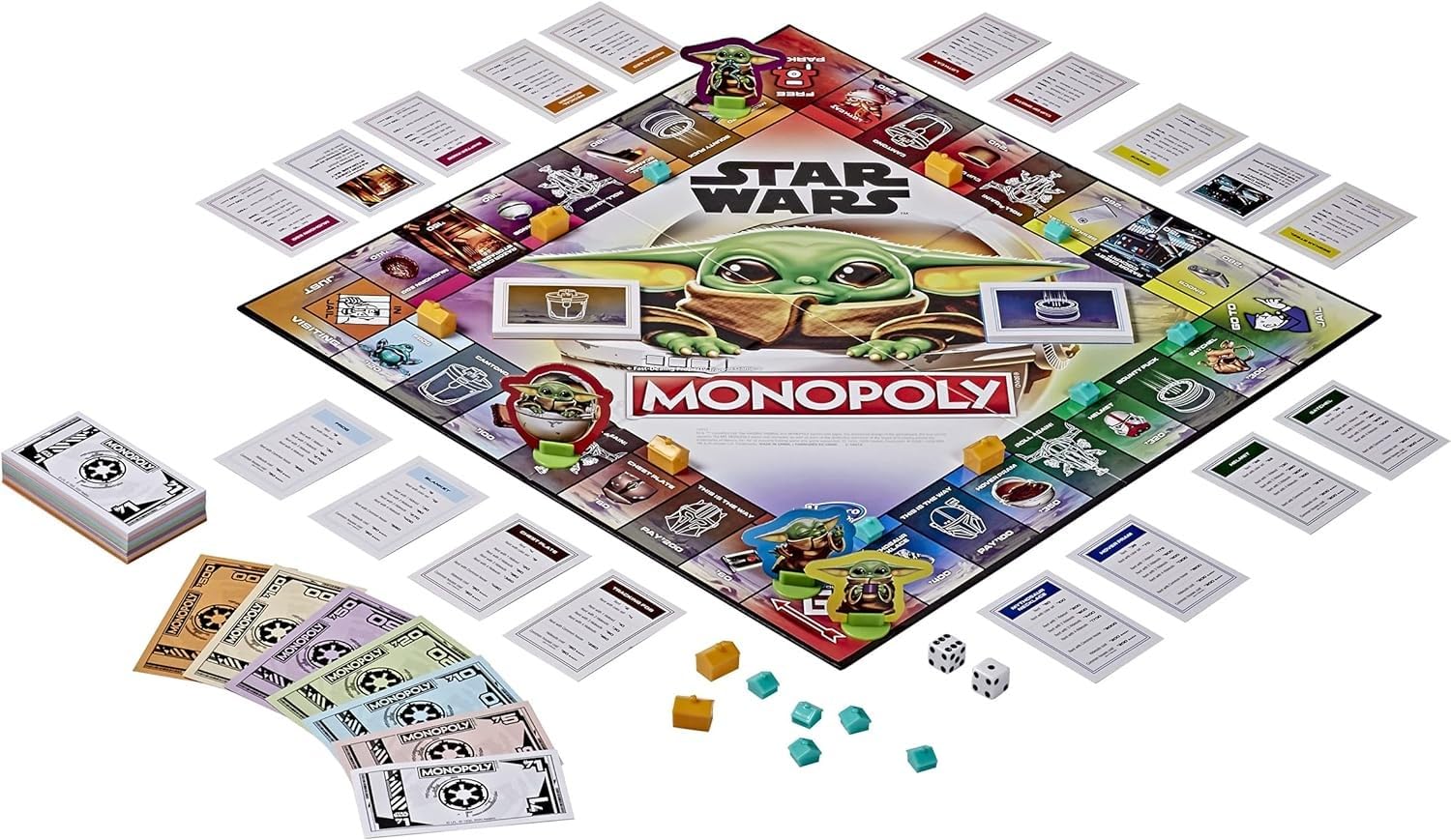 Monopoly: Star Wars The Child Edition Board Game for Families and Kids Ages 8 and Up, Featuring The Child, Who Fans Call Baby Yoda