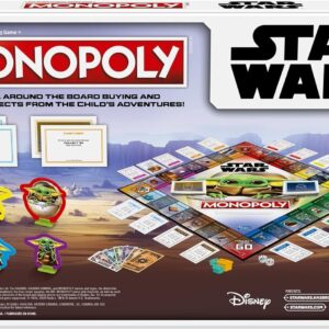 Monopoly: Star Wars The Child Edition Board Game for Families and Kids Ages 8 and Up, Featuring The Child, Who Fans Call Baby Yoda