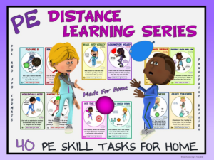 pe distance learning series: 40 pe skill tasks for home