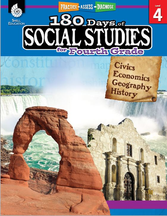 180 days of Social Studies for Fourth Grade daily workbook