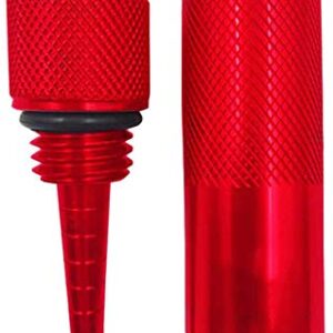 imUfer No Oil Leakage Aluminum Mess Free Oil Change Red Funnel and Red Generator Magnetic Tip Dipstick Oil Dip Stick Replacement for Inverter Generator EU2000 with Crisp Knurling Design