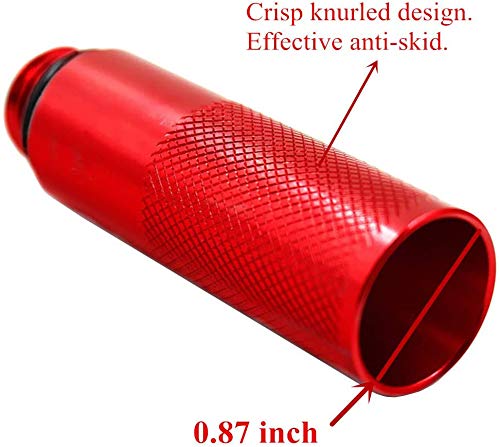 imUfer No Oil Leakage Aluminum Mess Free Oil Change Red Funnel and Red Generator Magnetic Tip Dipstick Oil Dip Stick Replacement for Inverter Generator EU2000 with Crisp Knurling Design