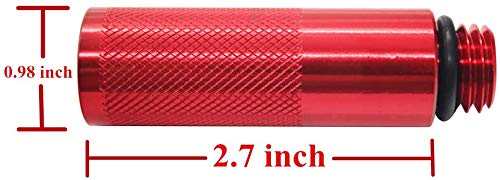 imUfer No Oil Leakage Aluminum Mess Free Oil Change Red Funnel and Red Generator Magnetic Tip Dipstick Oil Dip Stick Replacement for Inverter Generator EU2000 with Crisp Knurling Design