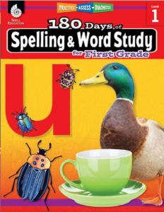 180 days of spelling for first grade daily workbook