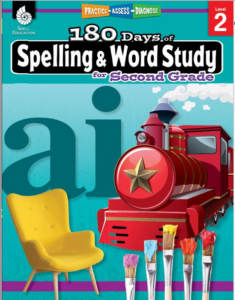 180 days of spelling & word study for second grade daily workbook