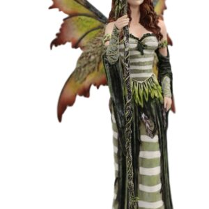 Ebros Whimsical Forest Tree Ent Greenwoman Dryad Fairy with Merlin's Staff and Crown of Branches Statue 19" Tall by Amy Brown Garden FAE Pixies Fairies Whimsical Fantasy Figurine Decor