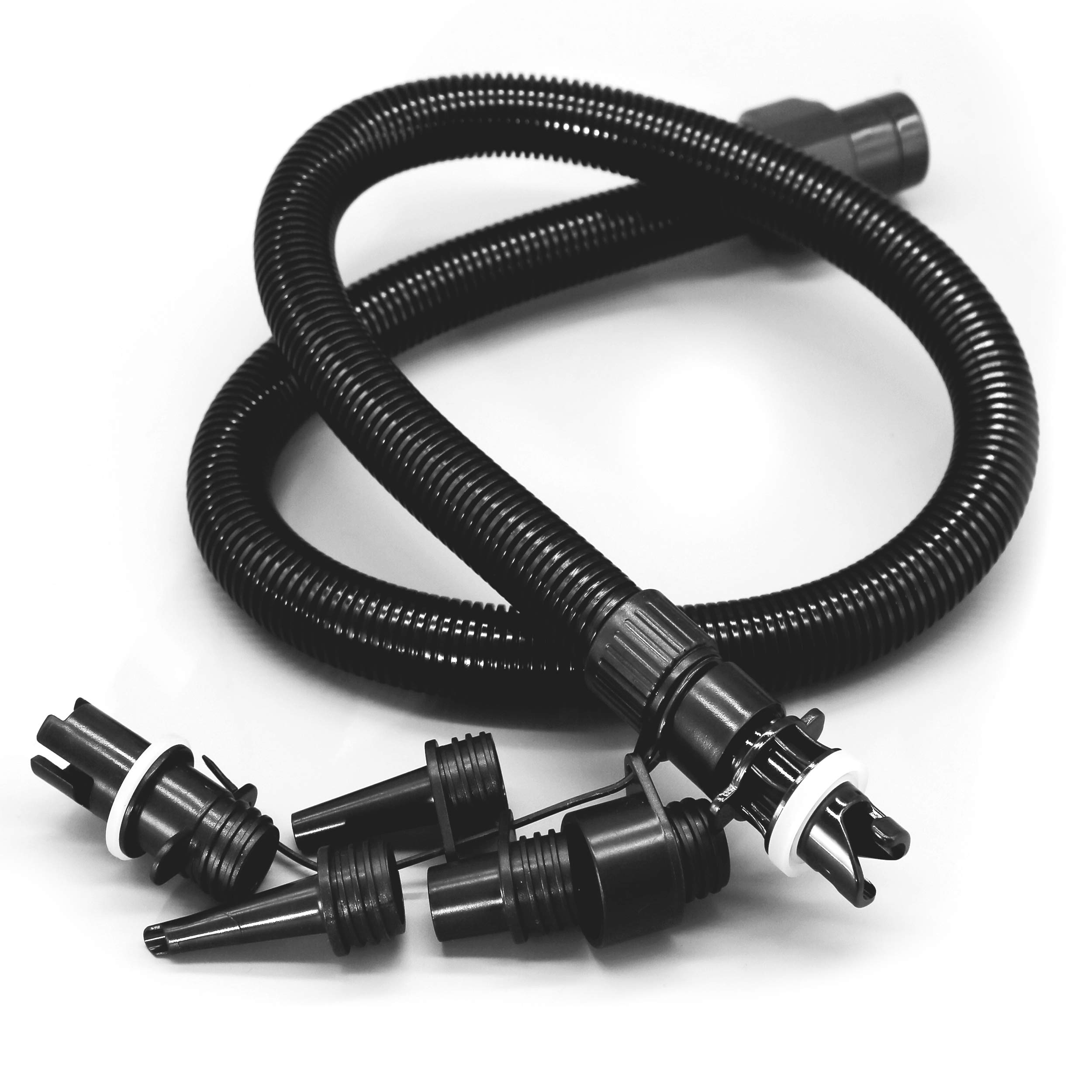 SereneLife PRTSLPUMPHOSE Replacement Part-Detachable Air Hose, Black