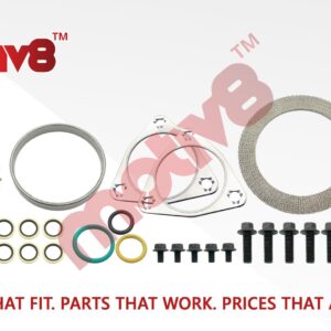 Motiv8 6.4L Powerstroke Turbo Mounting Seal Kit for Ford Super Duty 2008 2009 2010 F250 F350 F450 F550 6.4L V8 |Turbocharger Rebuild Install Kit | Replaces for 8C3Z9T514C SW8C3Z9T514C 1876540C92