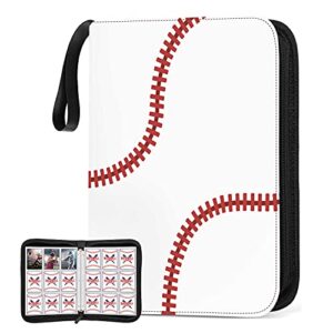 900 pockets baseball card sleeves binder for trading card, baseball card sleeves card holder album protectors set fit for football card, baseball card, sport card