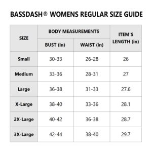 BASSDASH Women’s UPF 50+ UV Sun Protection T-Shirt Long Sleeve Fishing Hiking Performance Shirts White