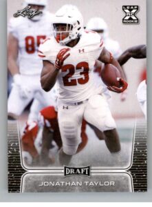 2020 leaf draft #14 jonathan taylor wisconsin badgers football nm-mt