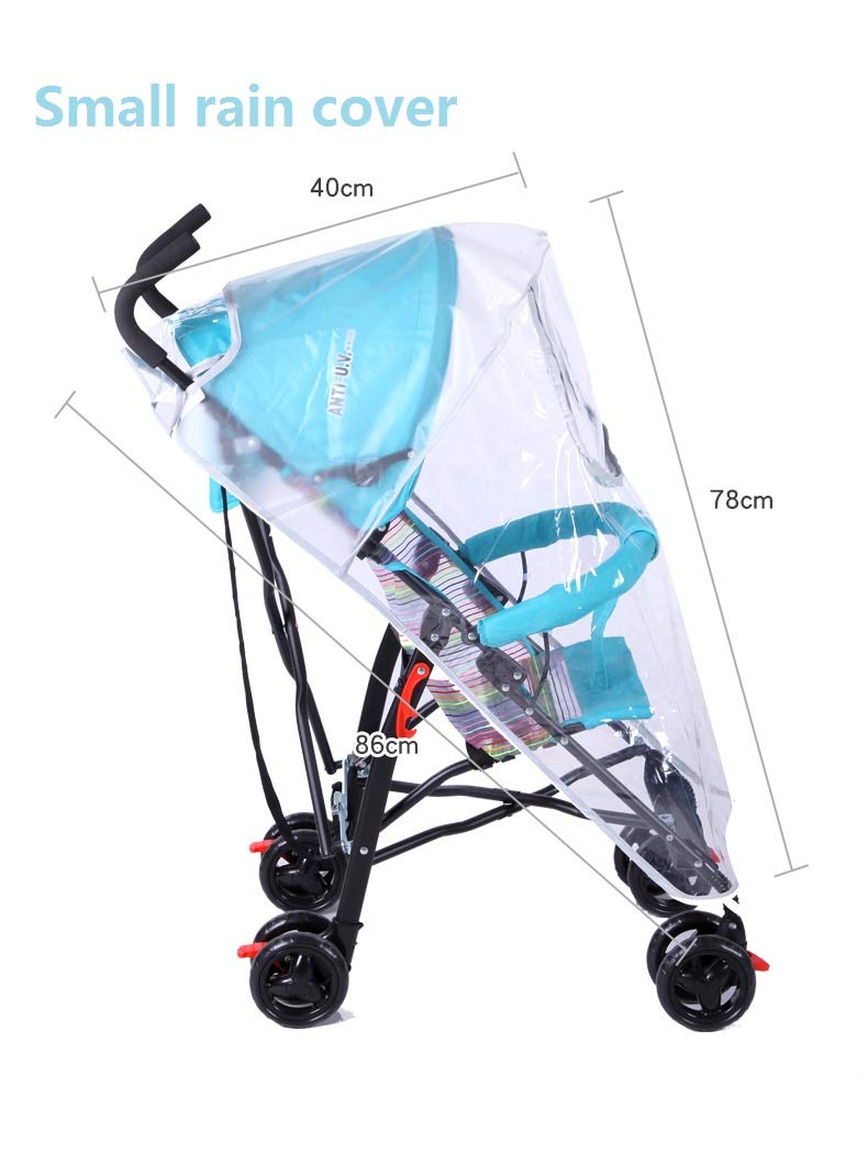 Universal Waterproof Baby Pushchair Rain Cover for Stroller Waterproof Windproof Dust Snow Weather Transparent Baby Carriage Cover