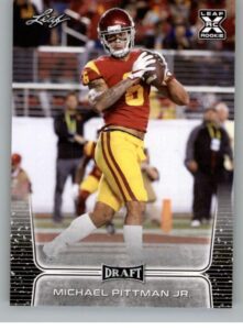 2020 leaf draft #49 michael pittman jr. rc - usc trojans indianapolis colts (rc - rookie card) nm-mt nfl trading football card