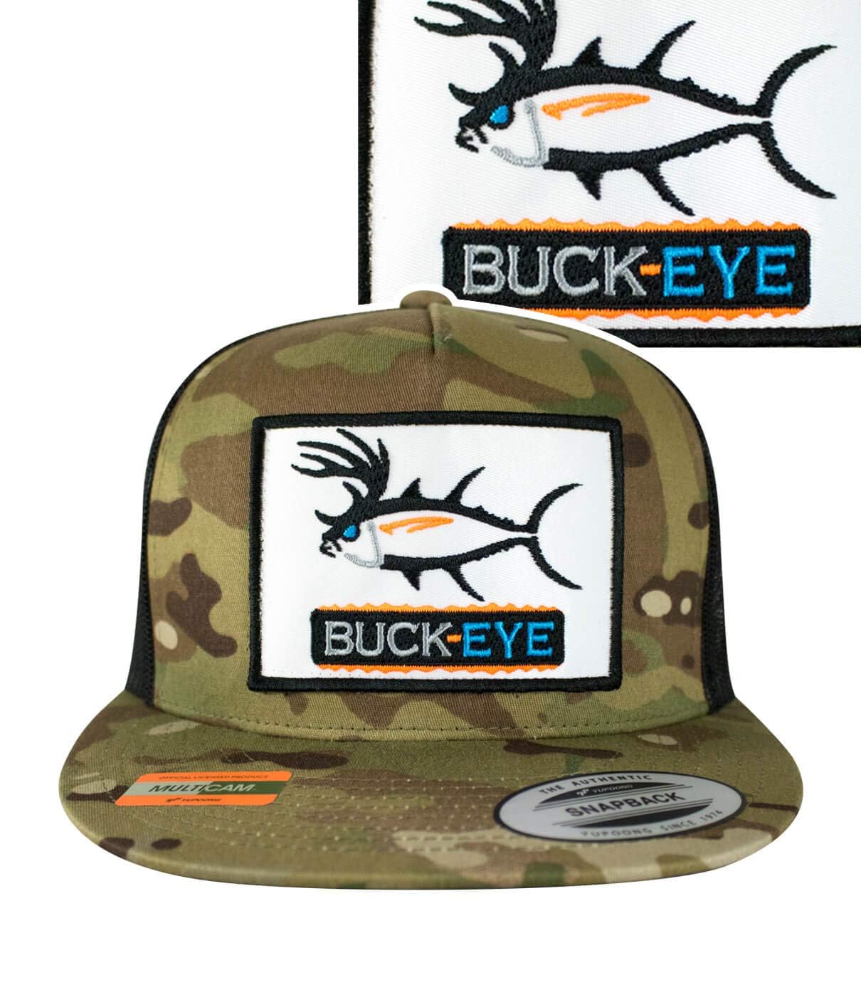 Buck-Eye Pill Patch Tropic Multicam Unisex Trucker Hat