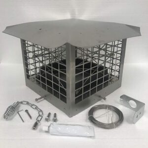 Chimney Cricket: 9" x 13" Damper Cap Combo Energy Efficient Top Sealing