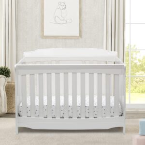 Delta Children Westminster 6-in-1 Convertible Baby Crib, Greenguard Gold Certified, Bianca White