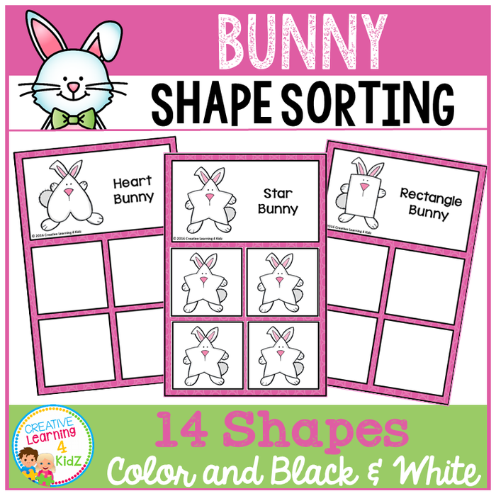 Shape Sorting Mats: Bunny