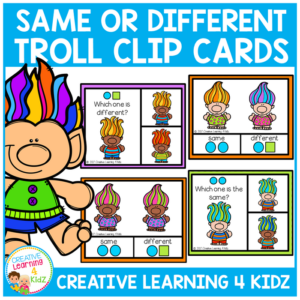 same or different troll clip cards