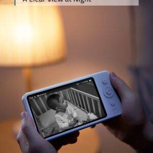 eufy Baby Video and Audio Baby Monitor, 720p Resolution, Large 5” Display, 2-Way Audio, Night Vision, Lullaby Player, 1000 ft Range, Ideal for New Moms, Manual Pan & Tilt