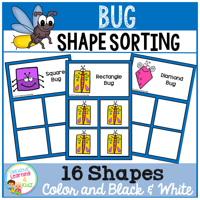 Shape Sorting Mats: Bug