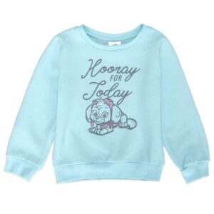 nickelodeon little girls paw patrol skye cozy sweatshirt, mint blue, 2t