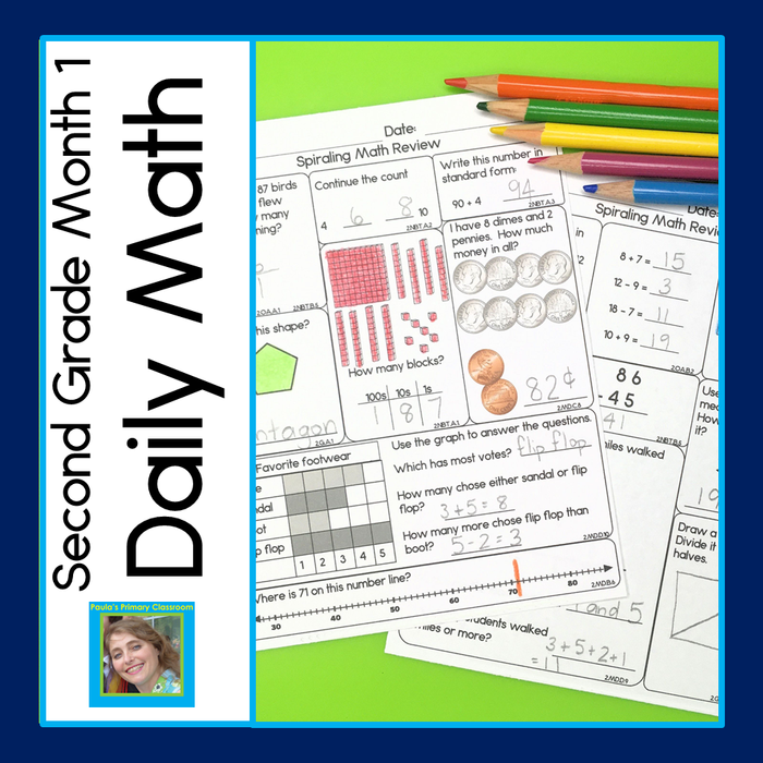 Daily Math Second Grade Month 1