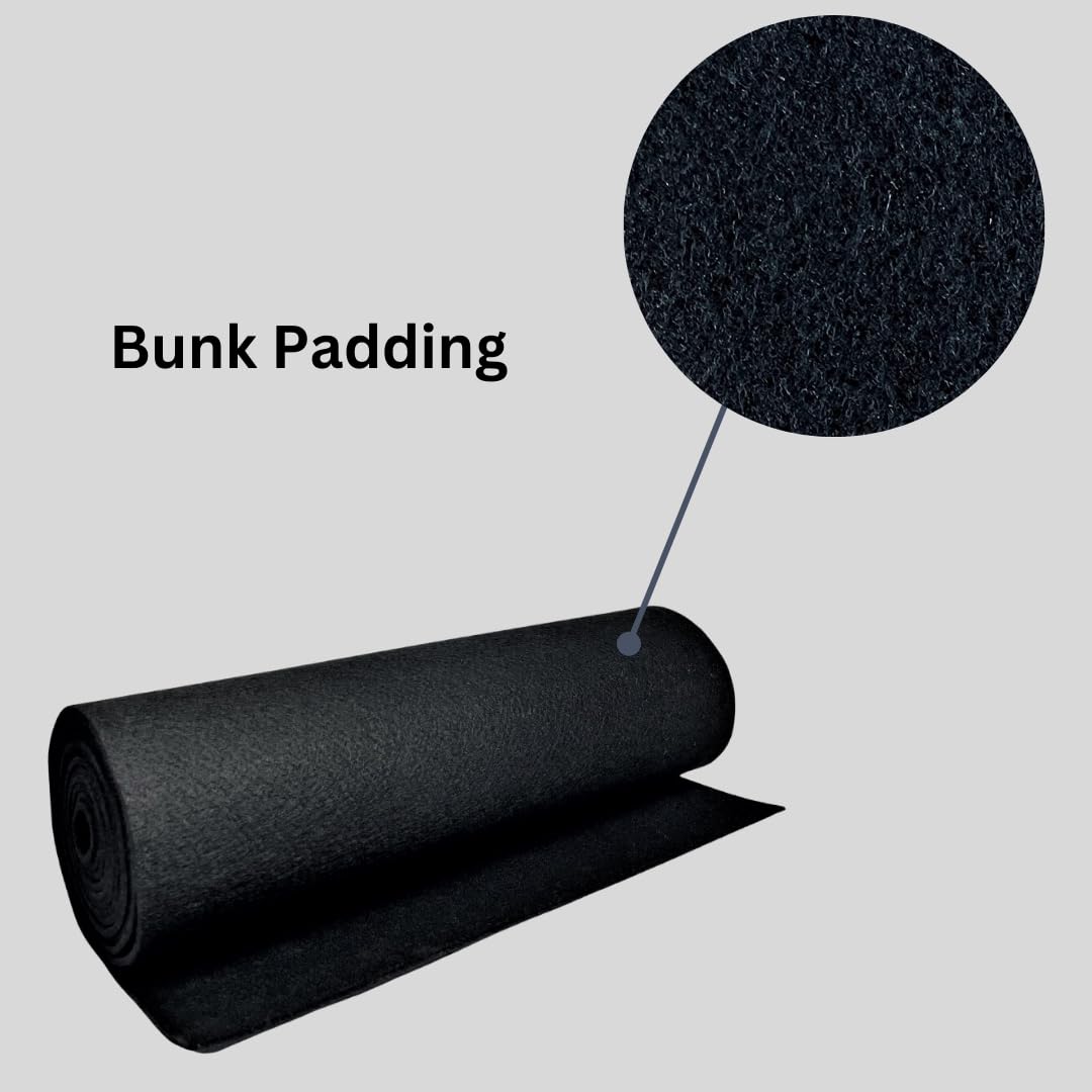 Carpet by the Foote, 16oz Endurance Boat Trailer Bunk Carpet, 24"(in.) Wide x 14'(ft.) Long, Black