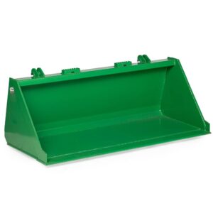 titan 60-in bucket attachment fits john deere hook and pin tractors for dirt and debris loading