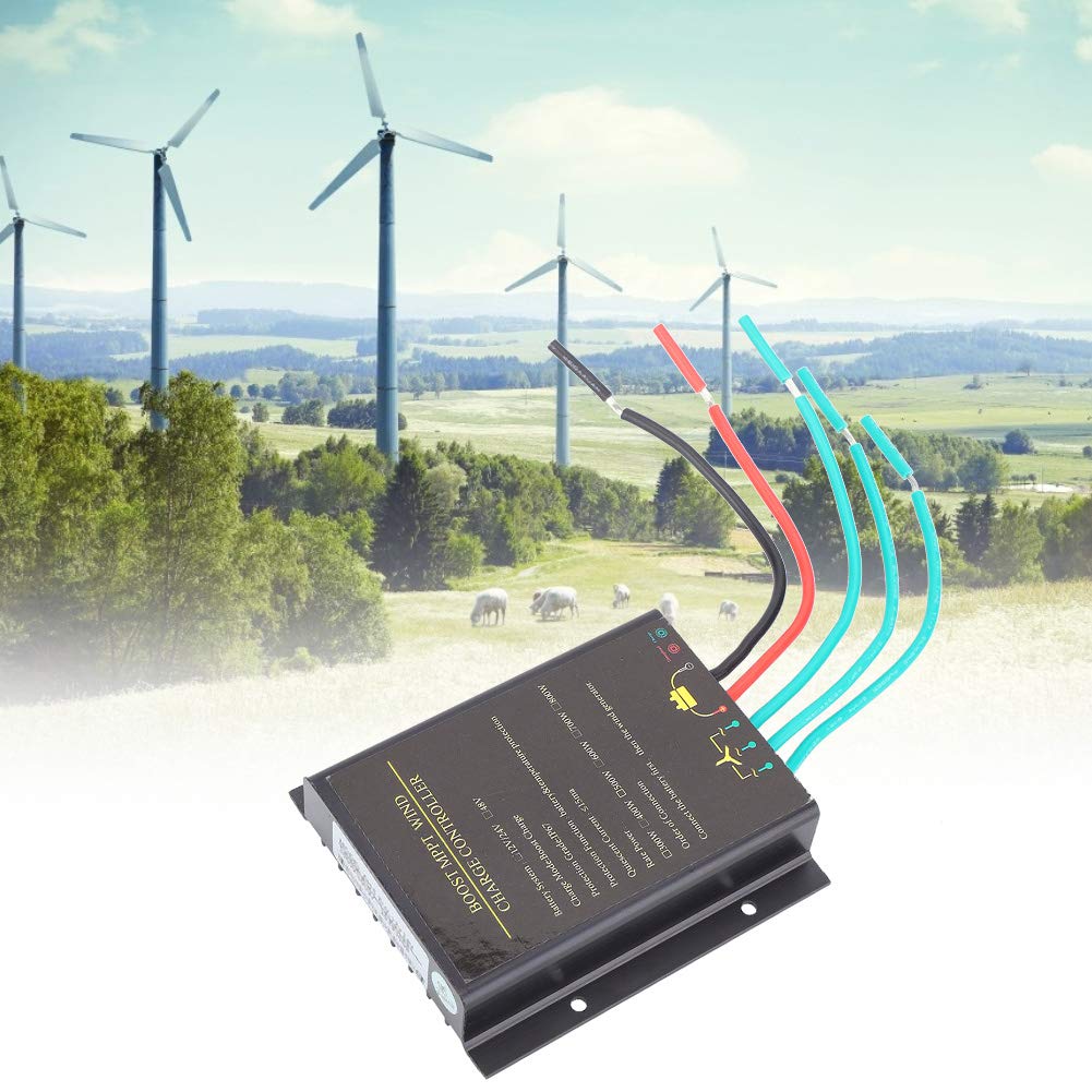 Wind Charge Controller DEALPEAK 48V Wind Turbine Generator Controller IP67 Waterproof MPPT Boost Charging Overcharge Protection Accessory