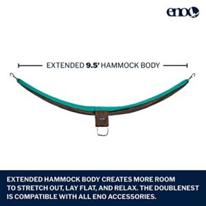 ENO DoubleNest Hammock Prints - Fade Teal/Chartreuse