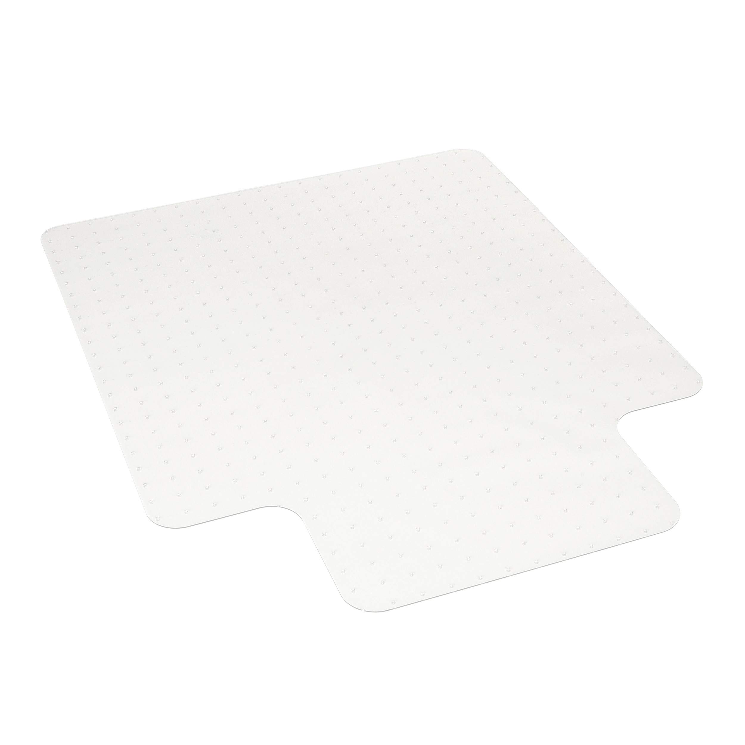 HON Basyx Commercial-Grade Polycarbonate Chair Mat with Lip for Low Pile Carpet, 36" x 47", Clear