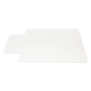 HON Basyx Commercial-Grade Polycarbonate Chair Mat with Lip for Low Pile Carpet, 36" x 47", Clear