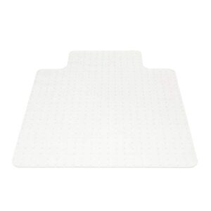 HON Basyx Commercial-Grade Polycarbonate Chair Mat with Lip for Low Pile Carpet, 36" x 47", Clear