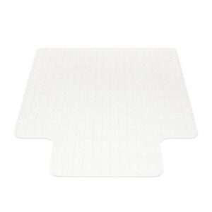 HON Basyx Commercial-Grade Polycarbonate Chair Mat with Lip for Low Pile Carpet, 36" x 47", Clear