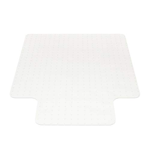 HON Basyx Commercial-Grade Polycarbonate Chair Mat with Lip for Low Pile Carpet, 36" x 47", Clear