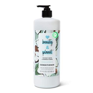 love beauty and planet volume and bounty thickening conditioner coconut water and mimosa flower hair thickener for fine hair silicone-free, vegan, volume hair products 32.3 oz